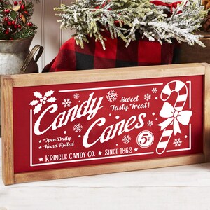 Candy Cane, Christmas Sign, Half Size Glass Block, Image, PNG SVG PDF ...