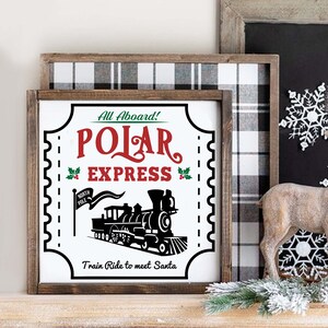 Polar Express, Train Ticket, Christmas Sign, Glass Block, Image, PNG ...