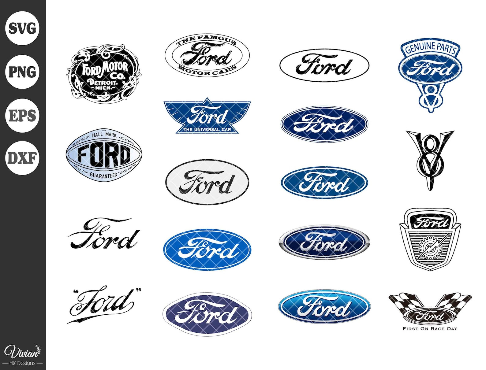 Car, Ford Bundle, Svg, EPS, DFX, PNG, Cricut, Digital Download - Etsy