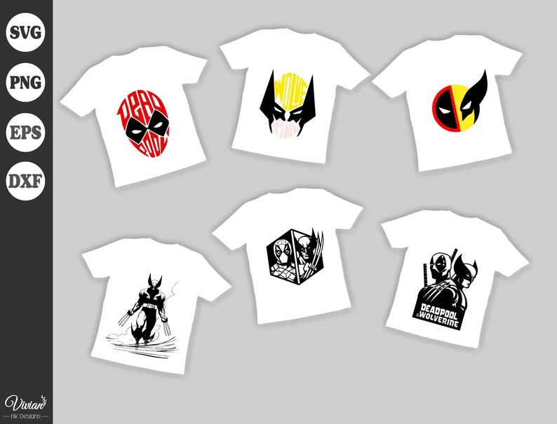 Deadpool and Wolverine, Svg, EPS, DFX, PNG, Cricut, Digital Download - Etsy