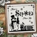 There's Snow Place Like Home, Snowman, Christmas Sign, Glass Block ...