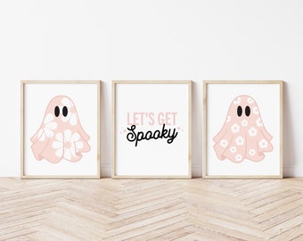 Pastel Ghost Bundle | Halloween Wall Art, Kids Halloween, Boho ...