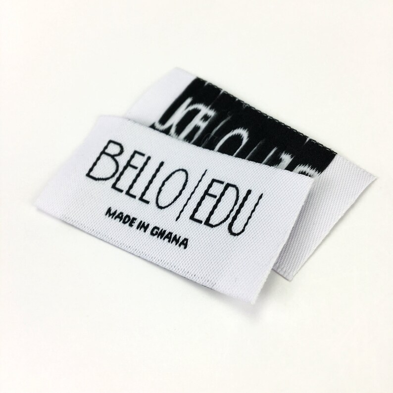 300PCS Woven Labels Custom Straight Cut Woven Tags Woven - Etsy