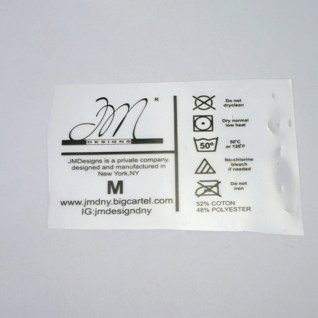 Heat Transfer Label, Custom Iron on Decal - Customizable Text, Logos ...