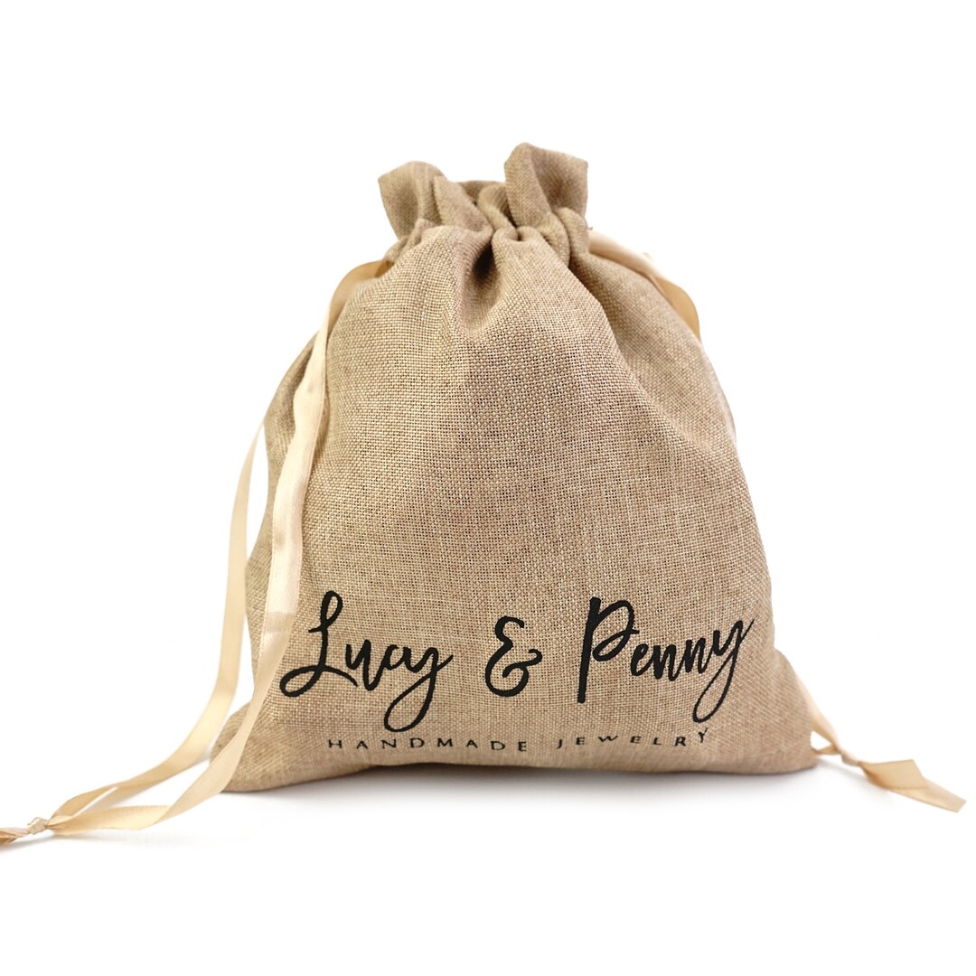 100 Personalised Cotton Drawstring Bag, Gift for Bridesmaid, Small ...