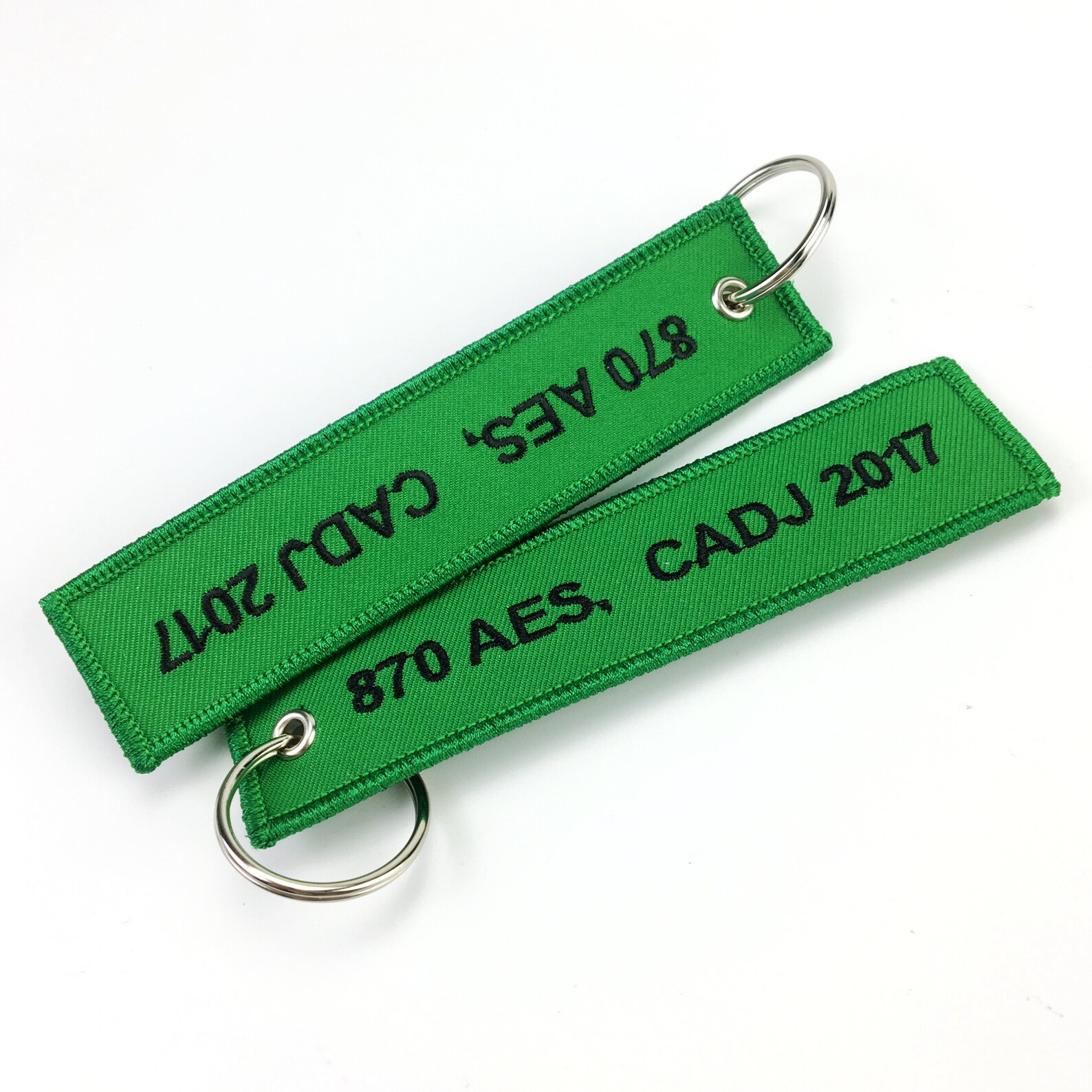 50 Flight Keytag, Keychain Keyring , Embroidered Keychain Flight ...