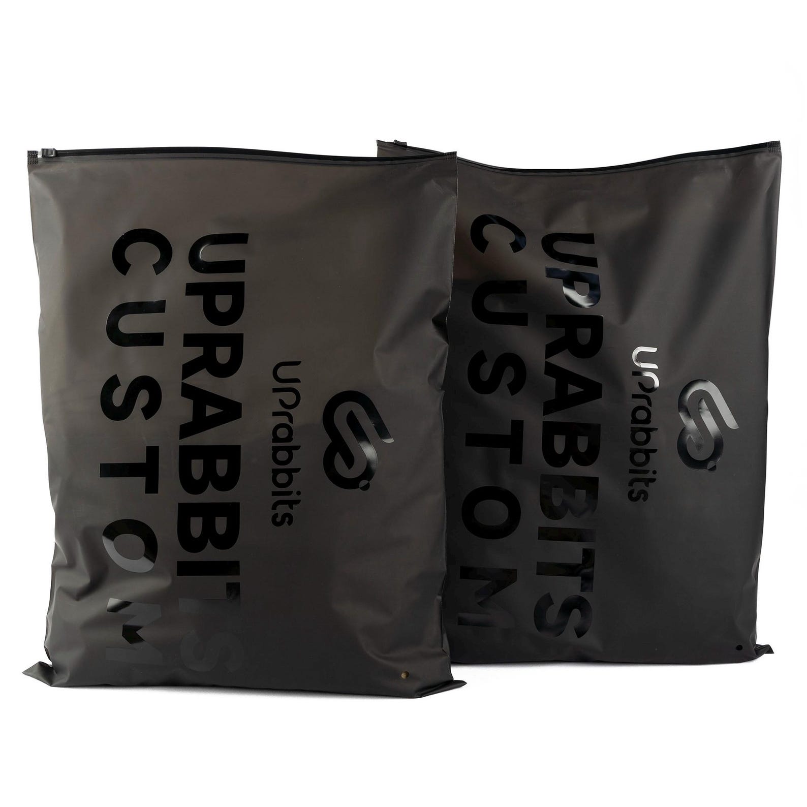 Custom Frosted Zipper Bags High Quality Black Matte Zipper Bag Custom ...