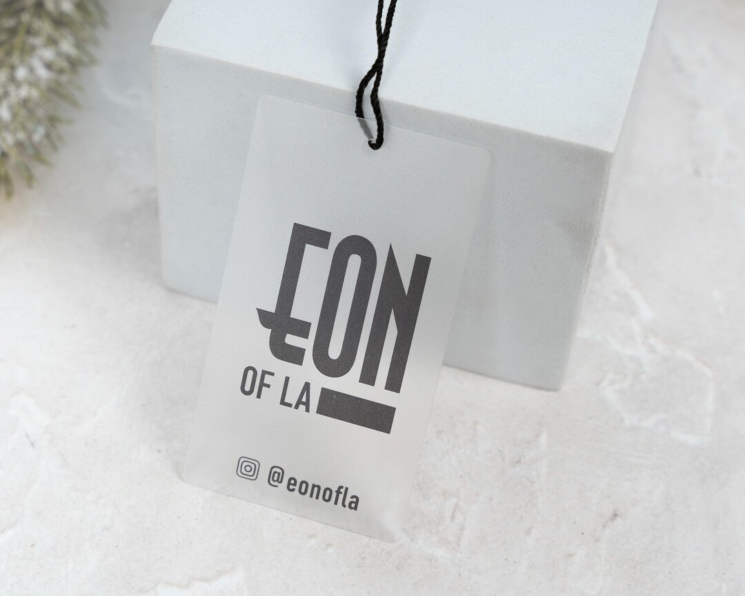 Custom PVC Hang Tags, Multiple Sizes Swing Tags With Rounded Corners ...