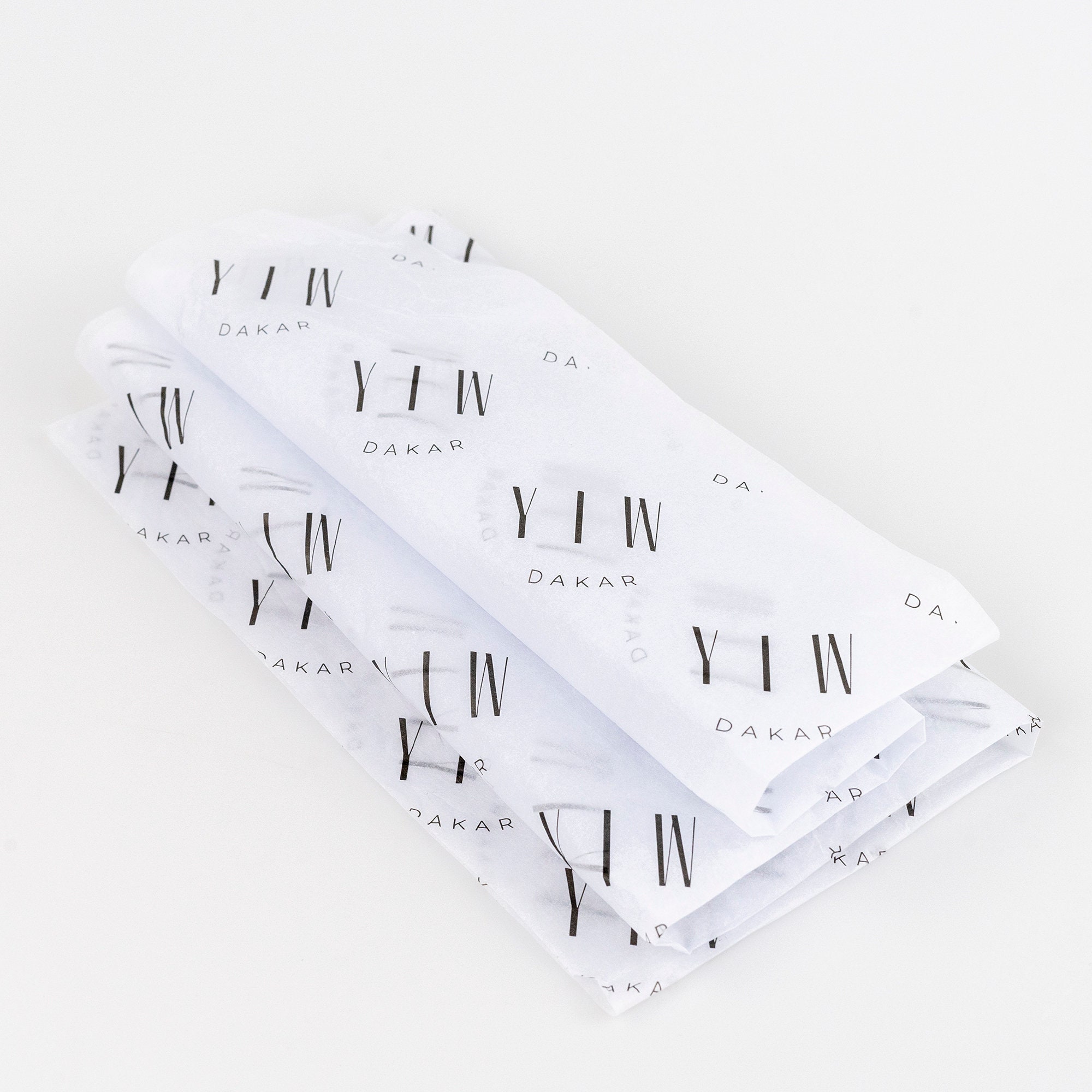 500pcs Custom Tissue Paper Sheets White Small Business Logos Holidays