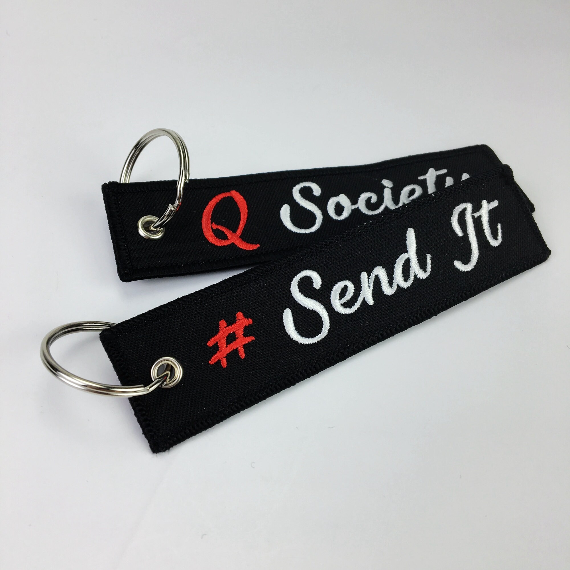 50 Flight Keytag, Keychain Keyring , Embroidered Keychain Flight ...