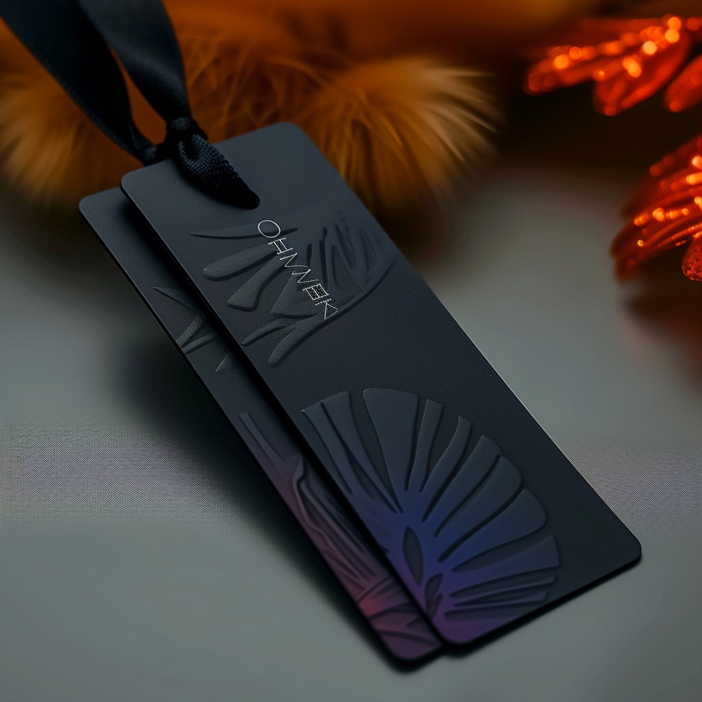 Custom Hang Tags With Ribbon String, Clothing Swing Tag, Black Paper ...