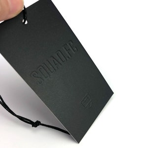 200pcs Custom Logo Embossed Hang Tags, Price Tag, Printed With Your ...