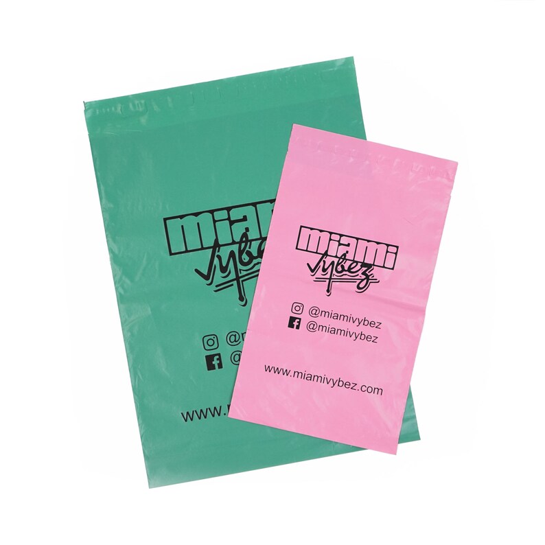 100 Custom Poly Mailers Bag, Custom Shipping Bag With One Color Logo ...