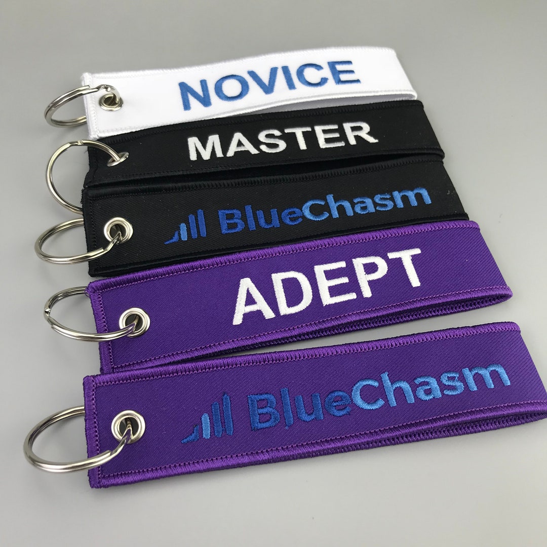 Personalized Embroidery Key Ring, Custom Embroidery Key Chain, Name Tag ...