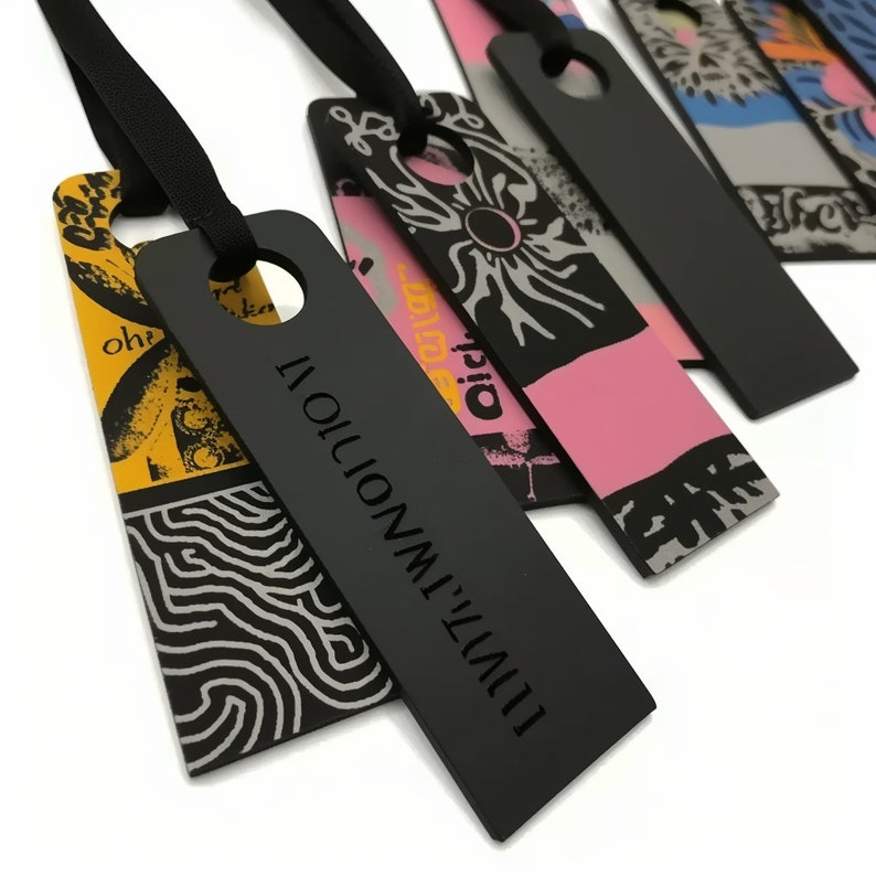 Custom Hang Tags With Ribbon String, Clothing Swing Tag, Black Paper ...