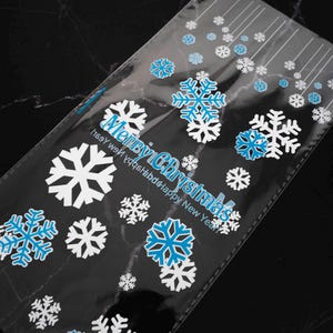 100pcs Clear Opp Bag With Custom Logo, Christmas Gift OPP Bag ...