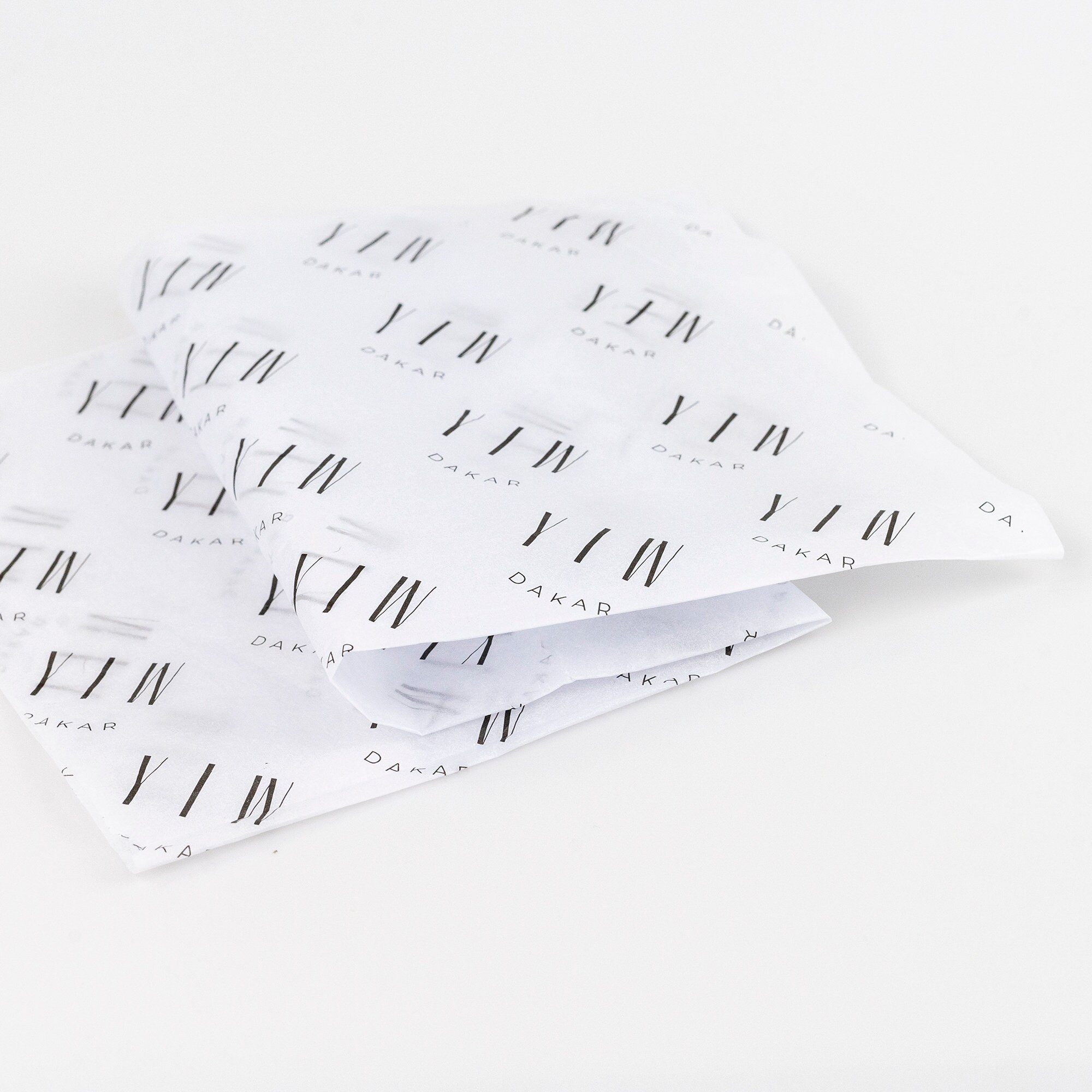 500pcs Custom Tissue Paper Sheets White Small Business Logos Holidays