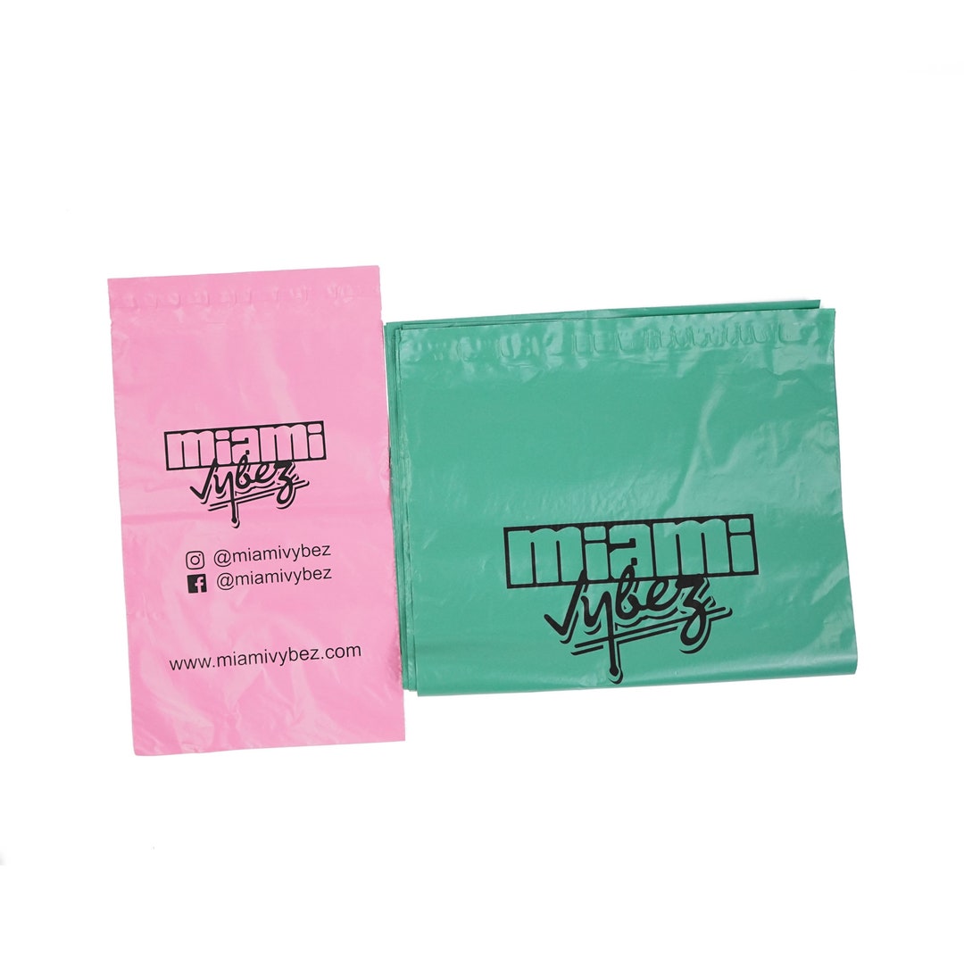 100 Custom Poly Mailers Bag, Custom Shipping Bag With One Color Logo ...