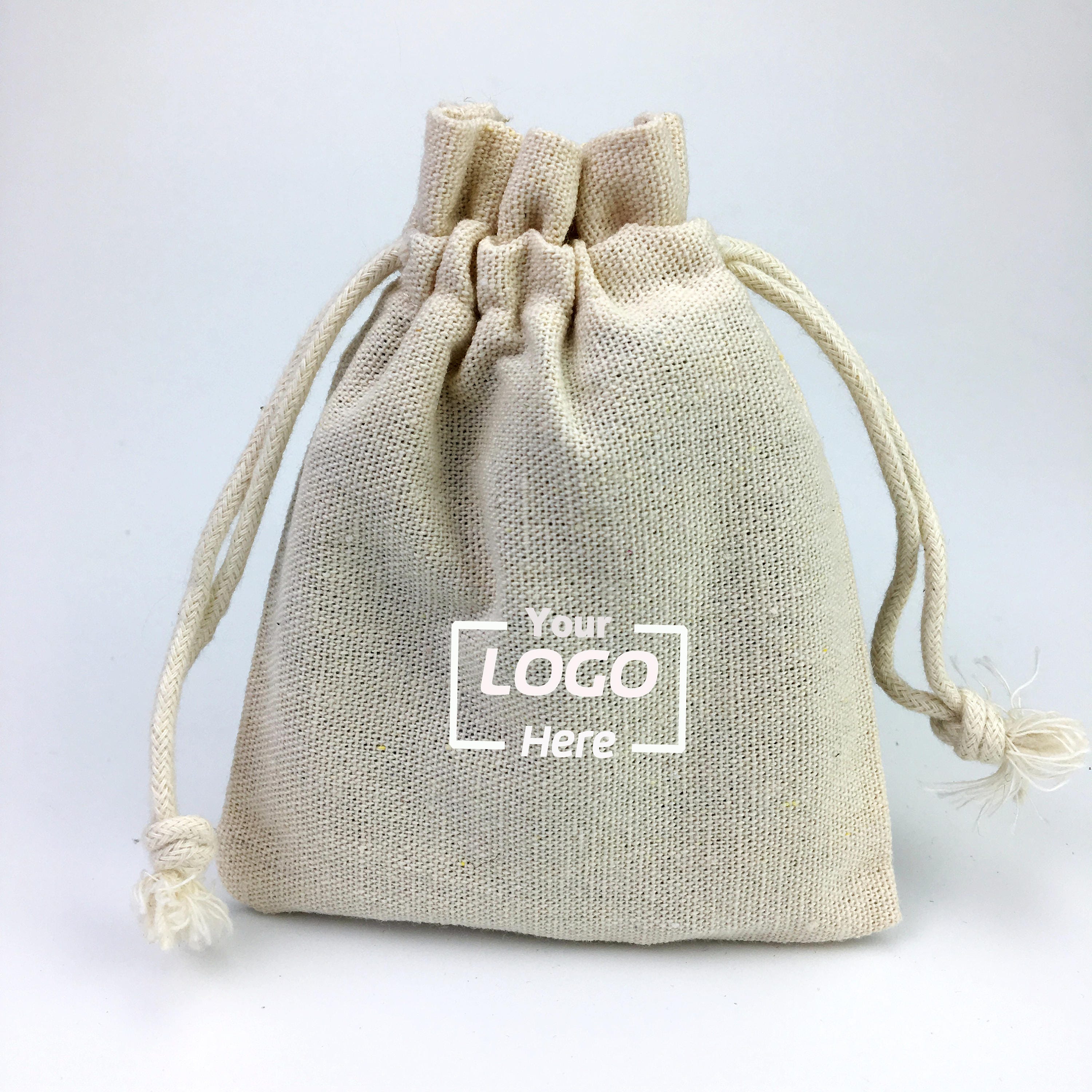 100 Natural Organic Cotton Bags Drawstring Bags Pouch - Etsy