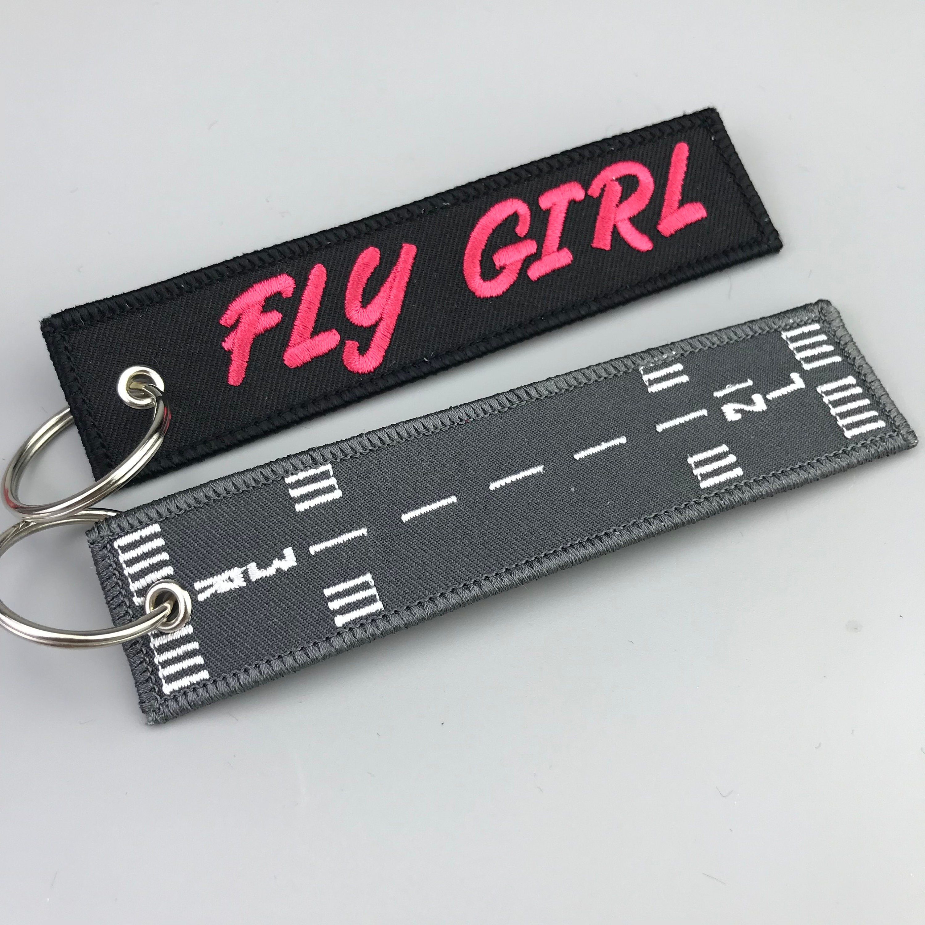50 Embroidery Flight Tag, Personalized Gift Key Ring, Crew Flight ...