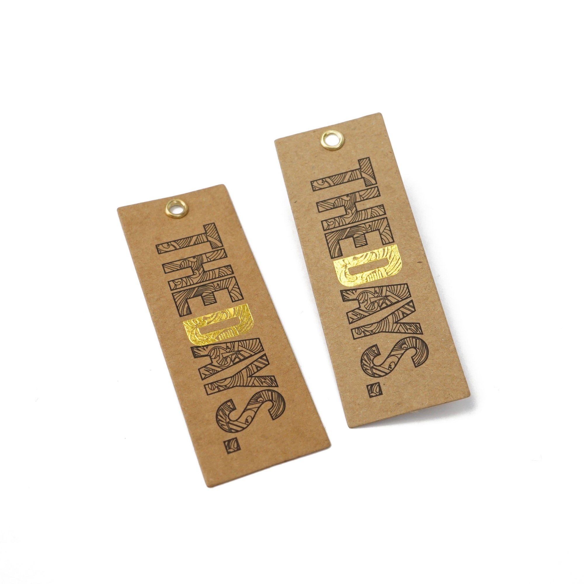 200pcs Custom Hang Tags, Kraft Hang Tag, Packaging Design Tags, Printed ...