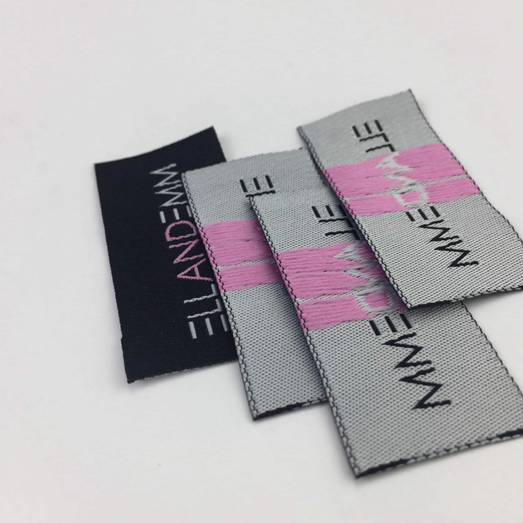 500 Custom Woven Label Hem Tag Sewing Labels Clothing Label Fabric Tag ...