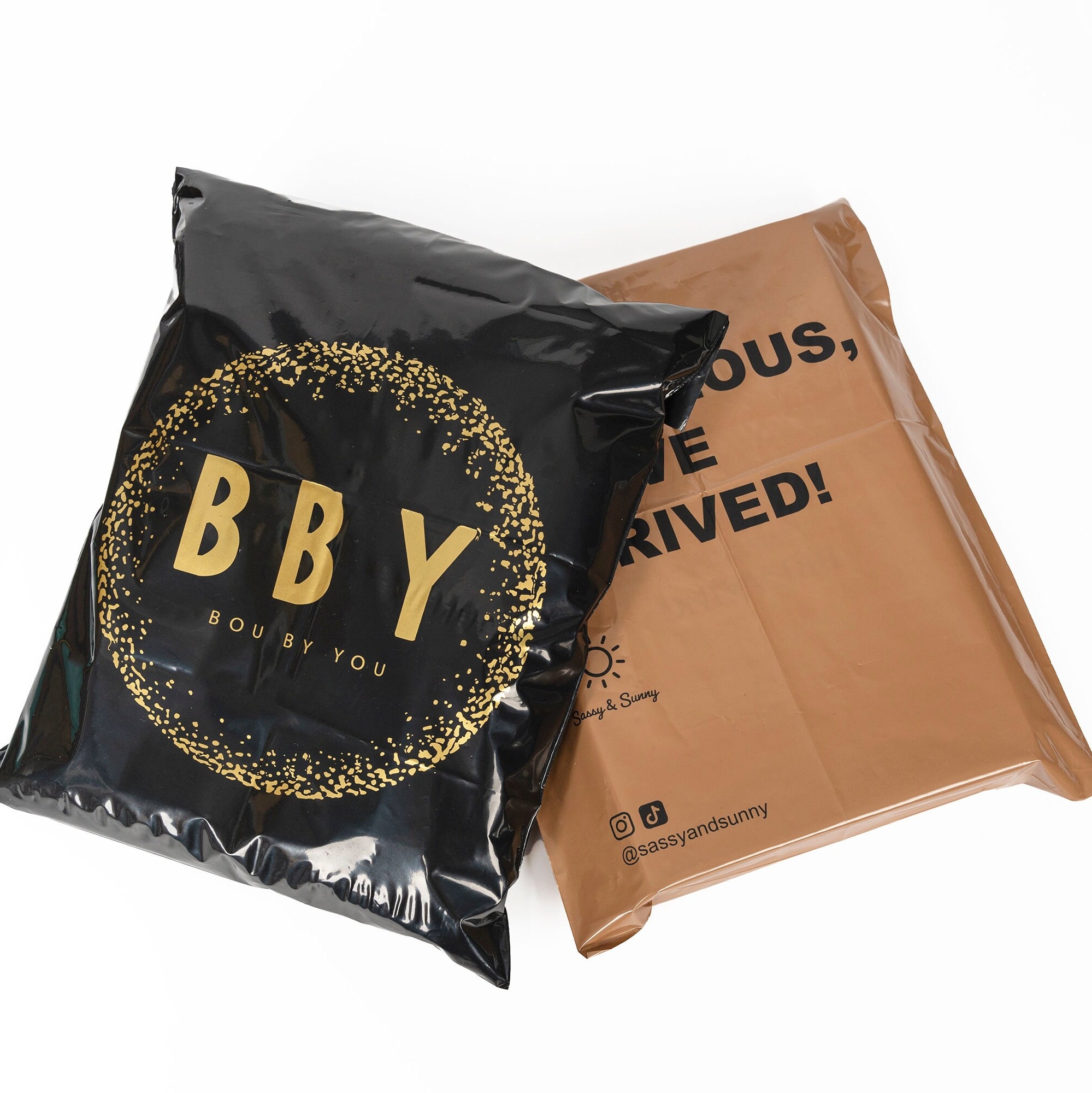 300 Black Shipping Bag,custom Shipping Bag With One Color Logo, Custom ...