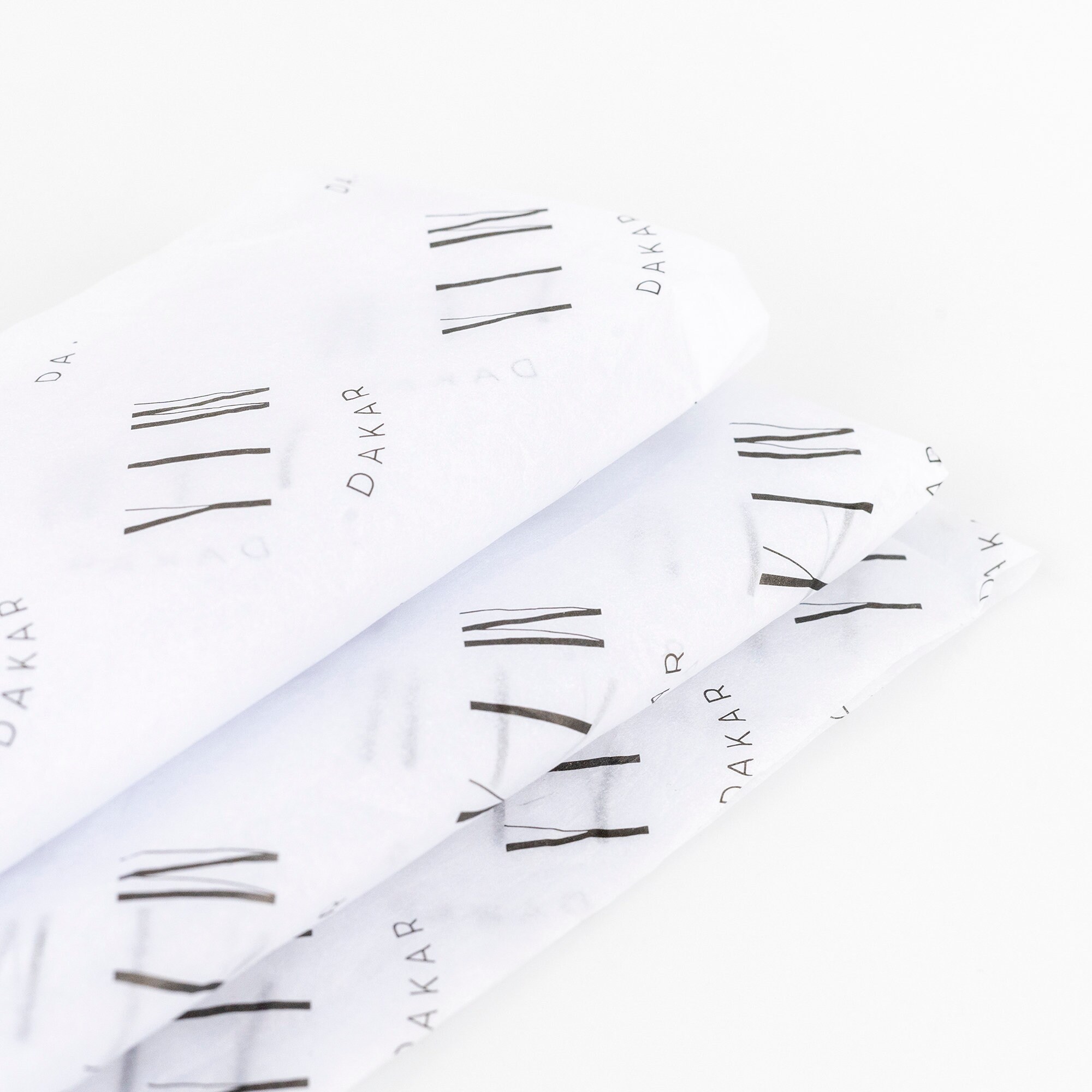 500pcs Custom Tissue Paper Sheets White Small Business Logos Holidays