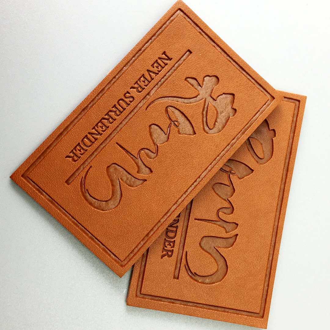 100 PU Custom Leather Label, Faux Leather Label, Jeans Patches Luggage ...