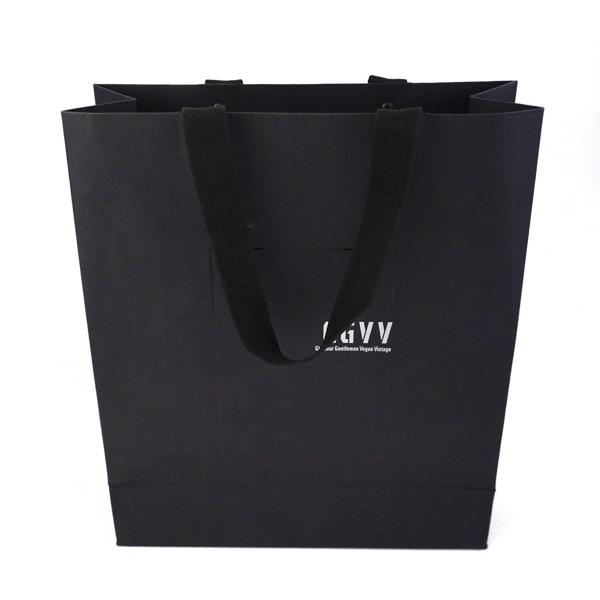 100pcs Custom Paper Bags Black Shopping Bags Black Matte | Etsy