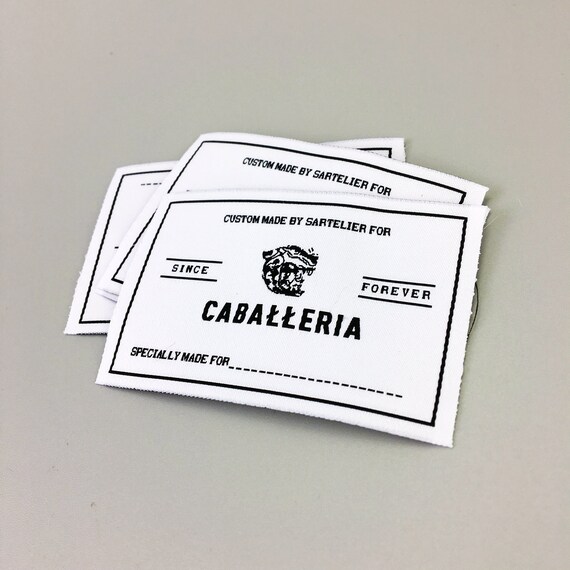 300PCS Woven Labels Custom Straight Cut Woven Tags Woven | Etsy