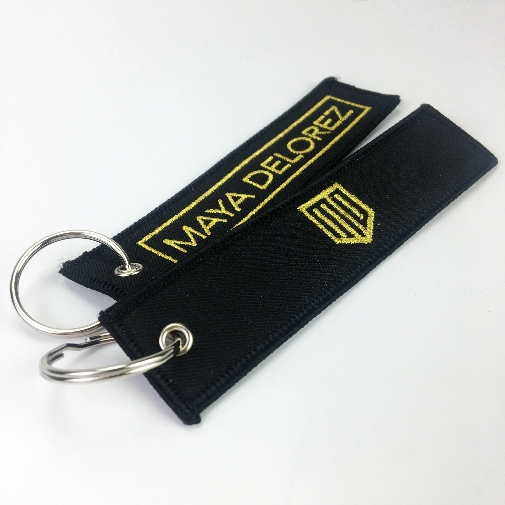 50 Flight Keytag Keychain Keyring Embroidered Keychain - Etsy