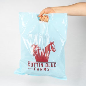 100pcs Custom Die Cut Handle Bags, High Quality Bag With Handle ...