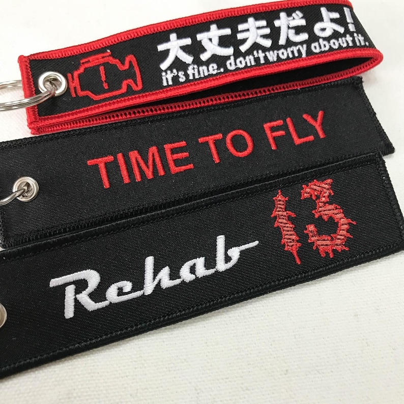 400 Flight Tags/keychains Custom Flight Keytag Keychain - Etsy