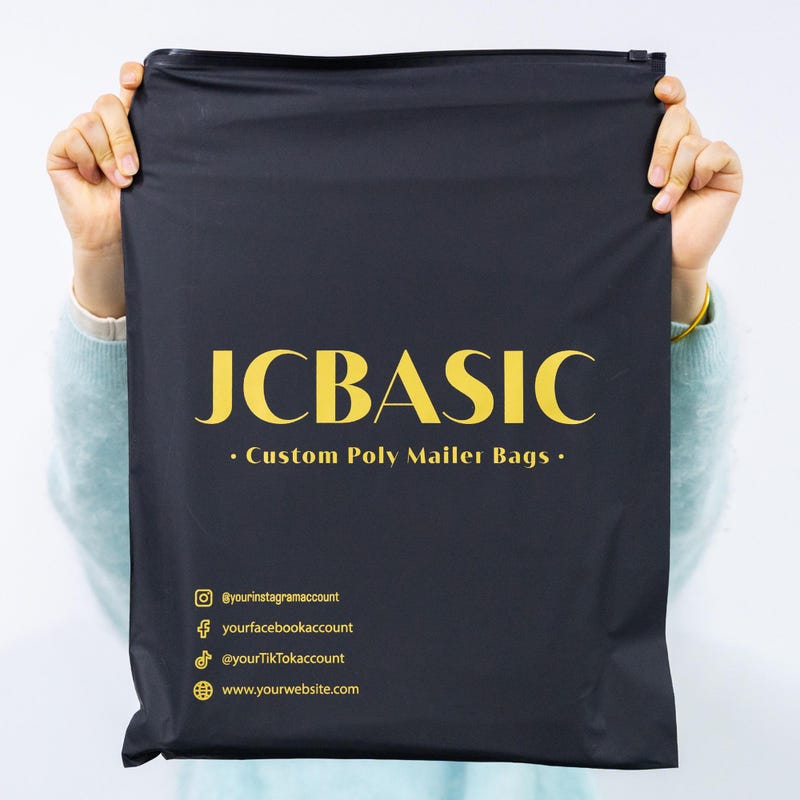 Matte Black Zip Lock Bag - Etsy