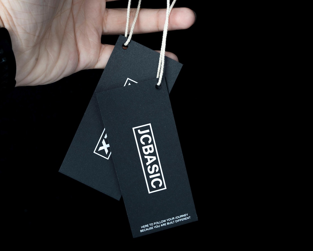 Buy Custom Black Logo Clothes Tag, Custom Hang Tags, Swing Tags ...