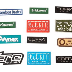 50 Cyberpunk PVC Rubber Patch, Custom PVC Badges, Private Logo Sew on ...