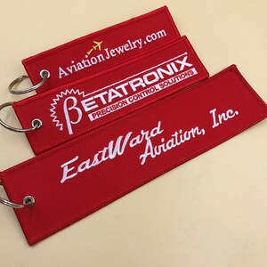 100 Flight Keychains, Flight Tag, Embroidered Luggage Tag Keychain Key ...