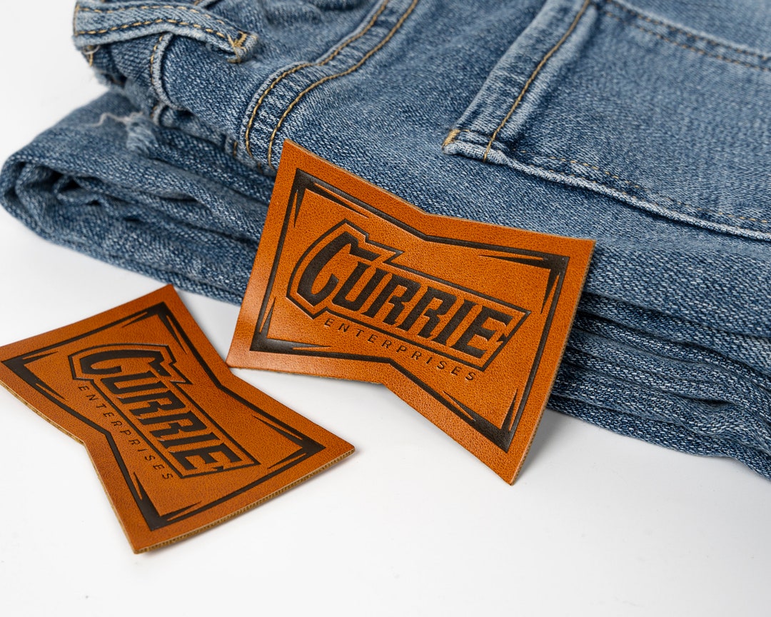 50pcs Custom Personalized Leather Patches With Logo, Text, or Initials ...