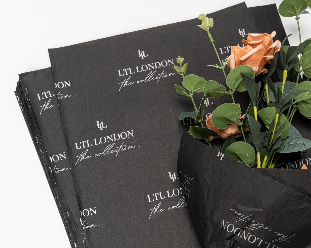 1000pcs Flower Bouquet Packaging, Custom Tissue Paper With Logo ...