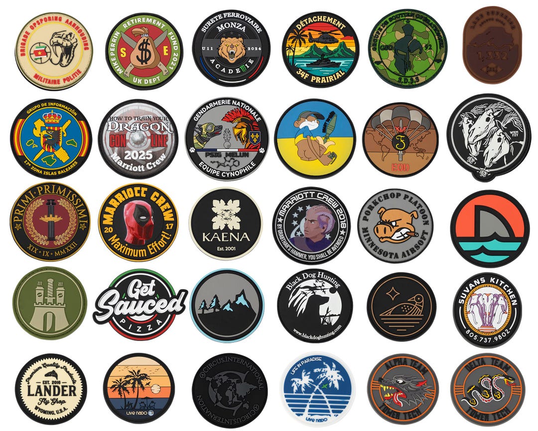 Custom PVC Patch & Custom Rubber Patches - Woven/leather/chenille ...