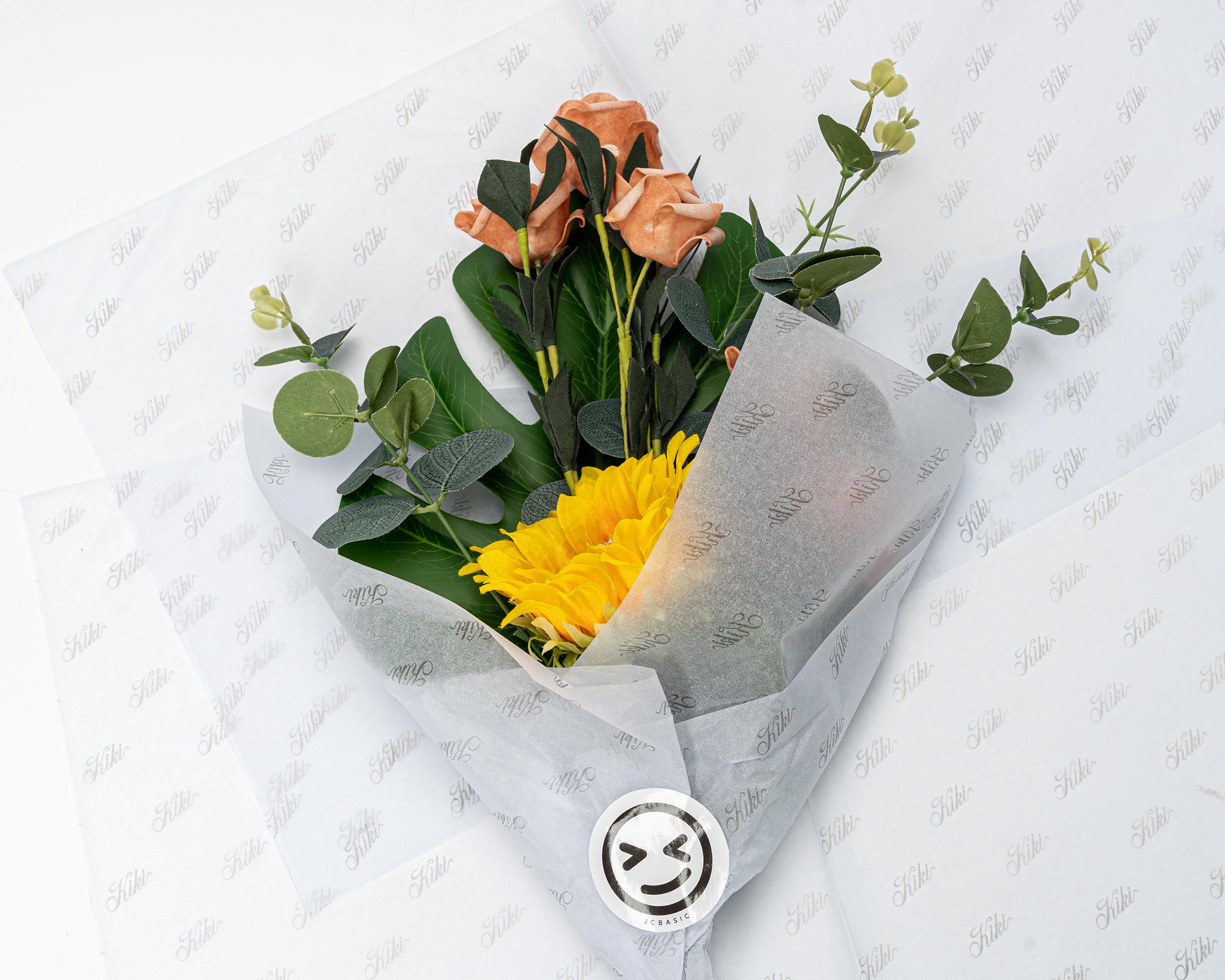 1000pcs Flower Bouquet Packaging, Custom Tissue Paper With Logo ...
