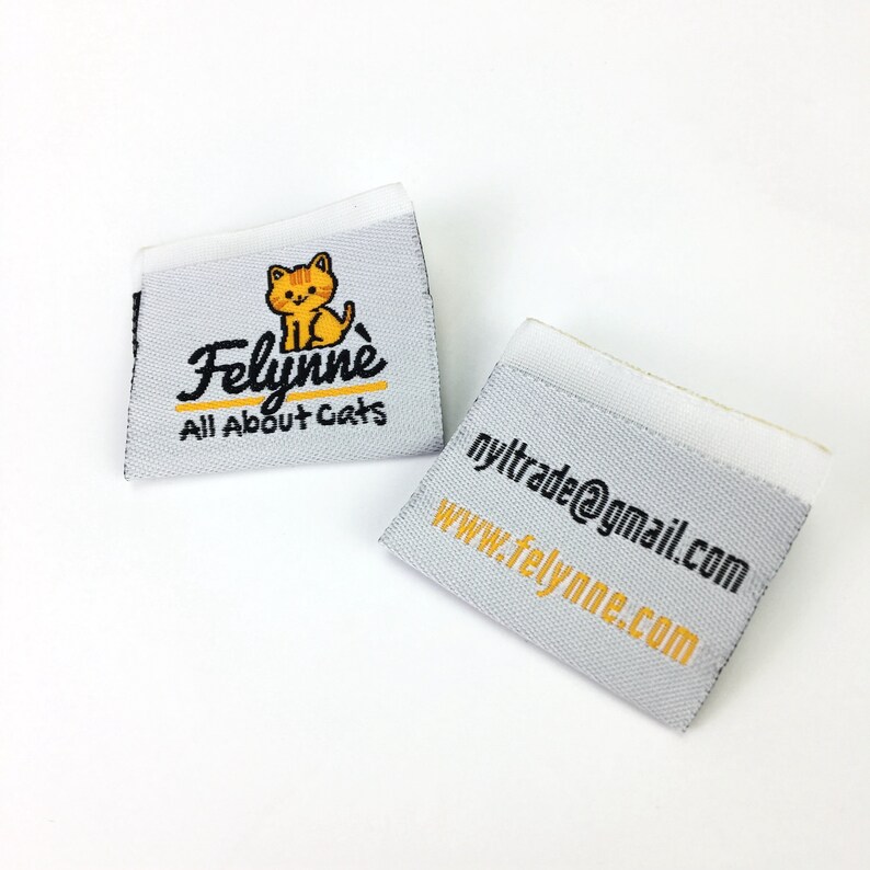 300PCS Woven Labels Custom Straight Cut Woven Tags Woven - Etsy