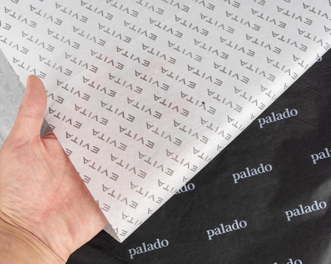 100 Custom Wrapping Tissue Paper, Custom Printed Wrapping Paper, Custom ...