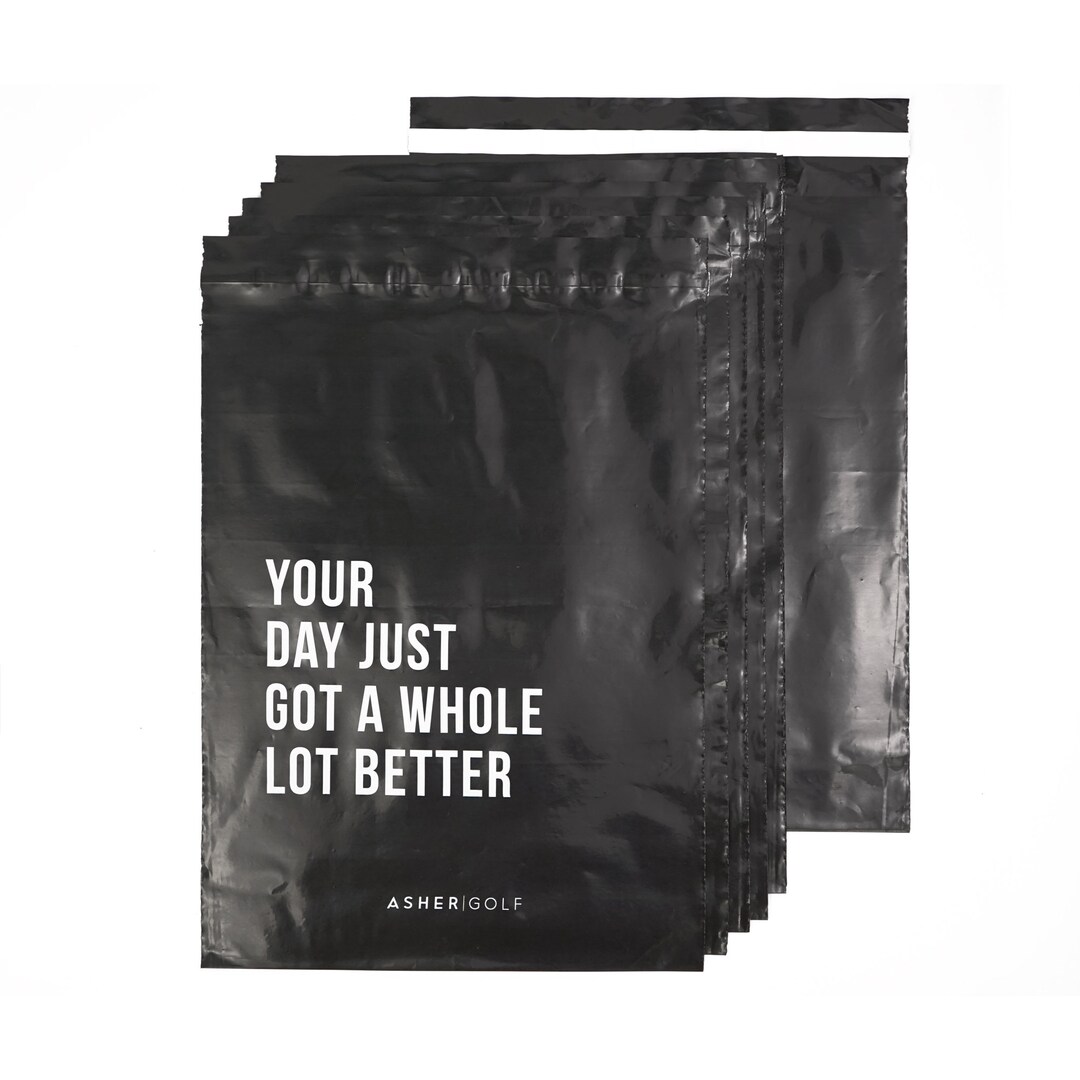 300pcs Custom Poly Mailer Bags,custom Black Poly Mailers Bag,shipping ...