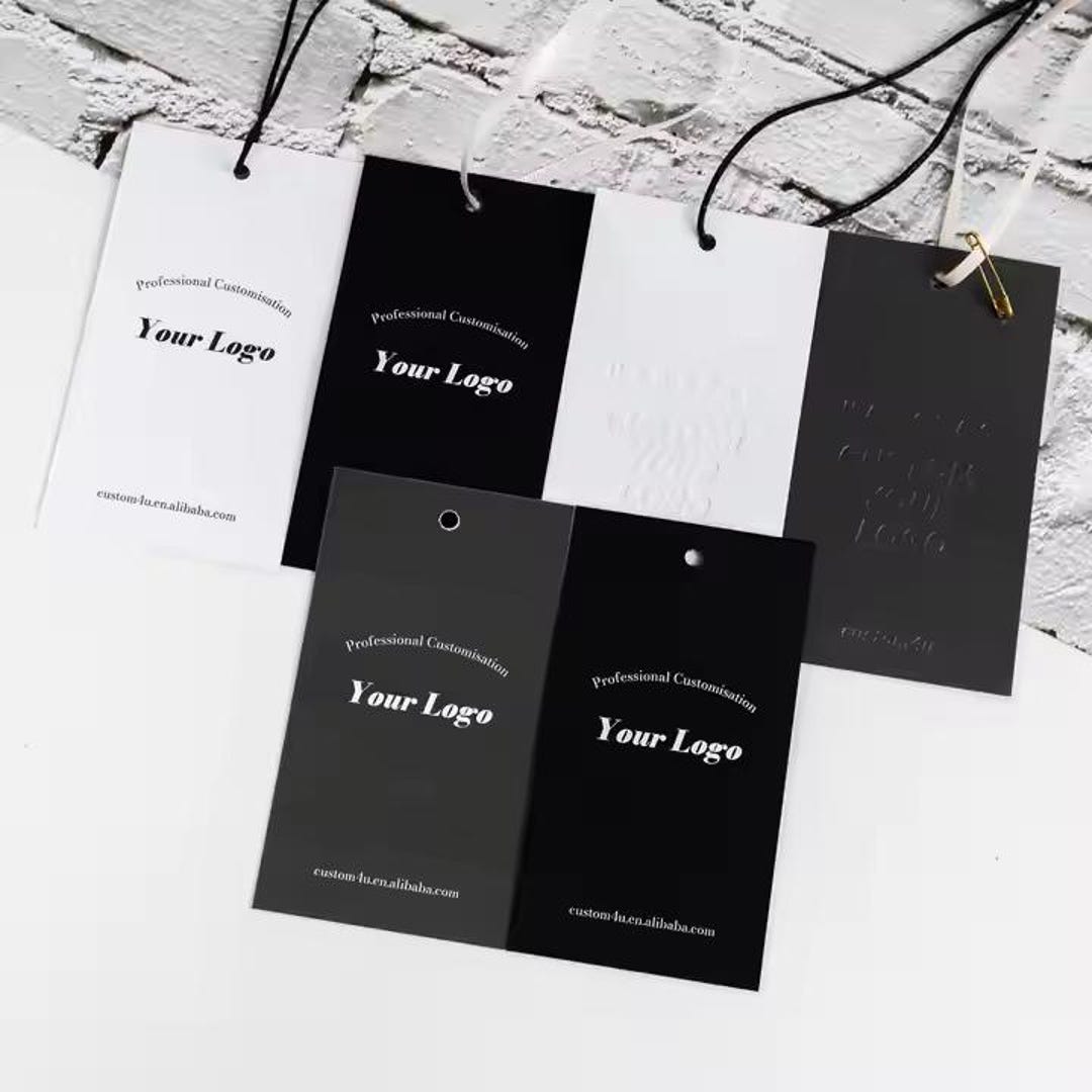 Luxury Custom Logo Clothing Tags Clothes Label Special Paper Hang Tags ...