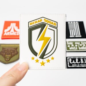 100pcs Custom PVC Rubber Patch, 3D PVC Badges, Private Logo Sew on ...