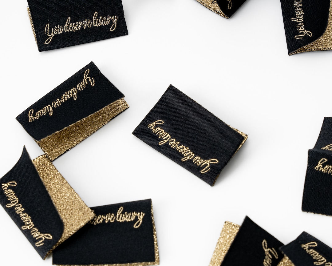 Custom Woven Labels, Clothing Brand Logo Labels, Name Labels, Woven Tags Making, Fold Over Satin ...