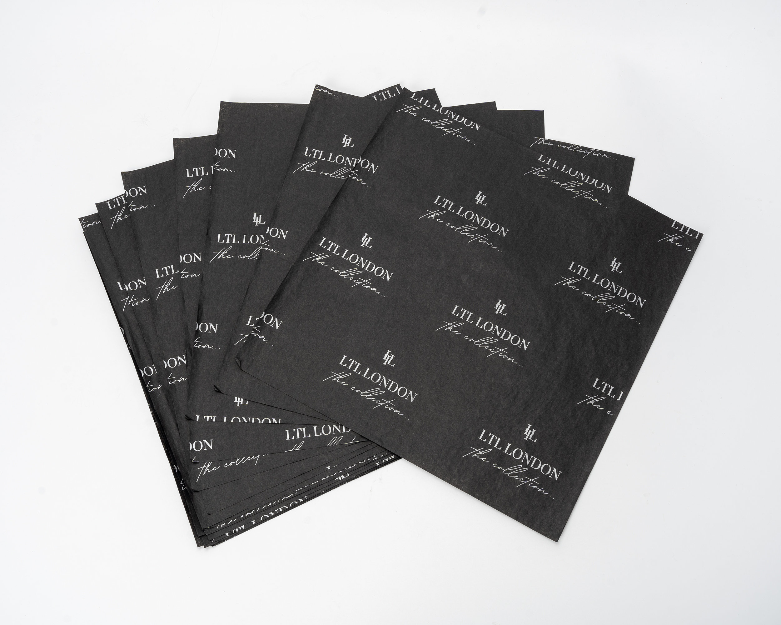 Custom Black Tissue Paper With Logo, Custom Printed Tissue Paper ...
