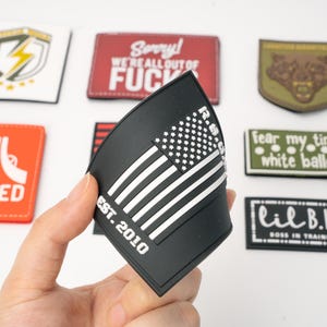 100pcs Custom PVC Rubber Patch, 3D PVC Badges, Private Logo Sew on ...